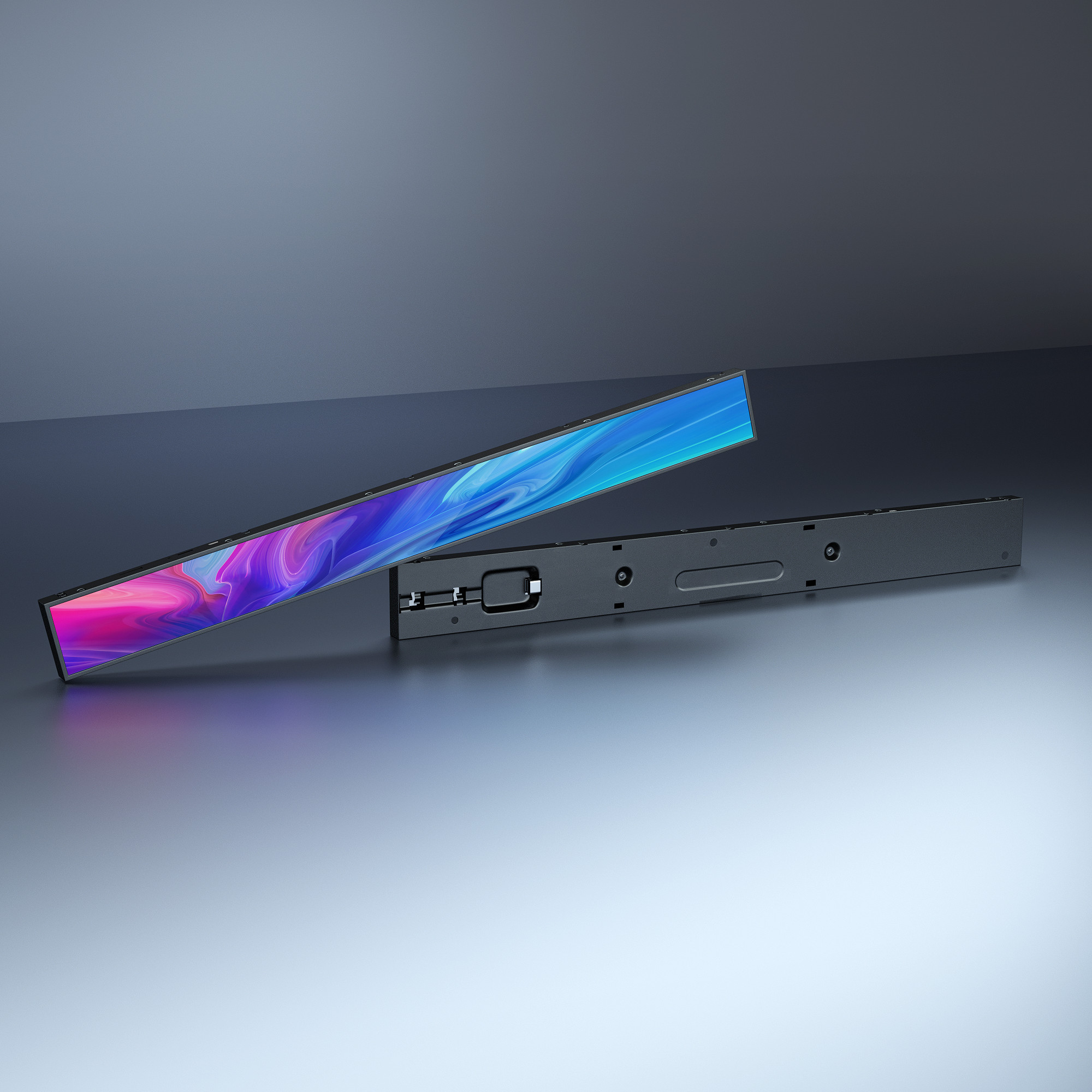 Supermarket Shelf Strip Stretch Display Screen Commercial Digital ...